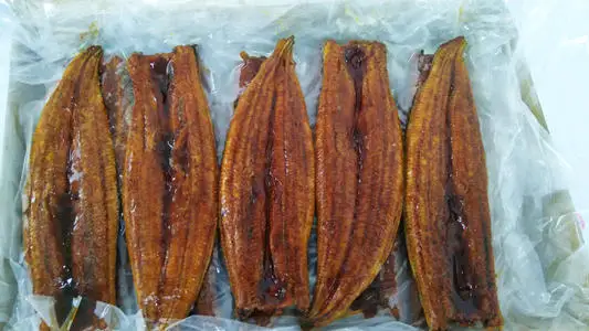 Customized Unagi Shirayaki Japanese Technique Dried Roasted Frozen Eel Iqf Process With Ad ...