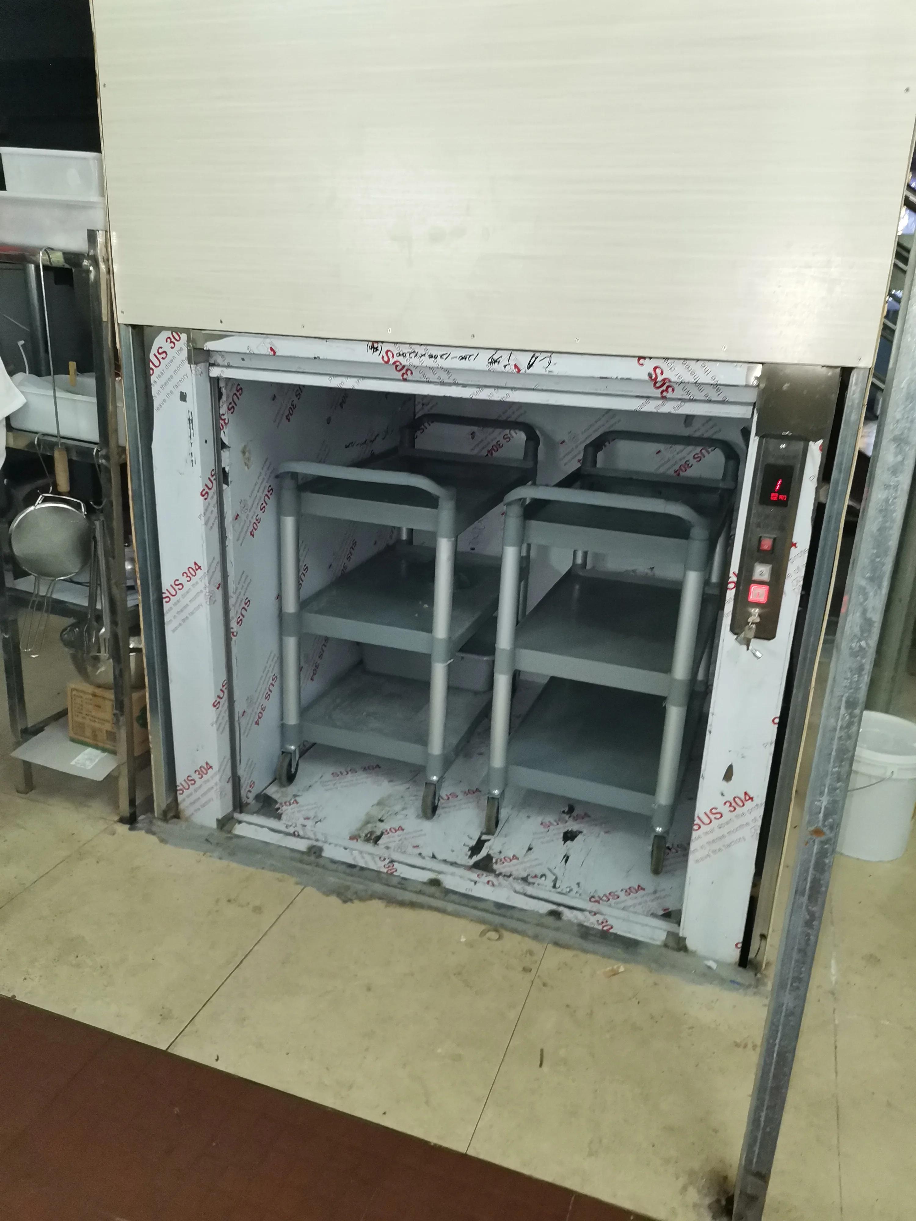 Stainless Steel Dumbwaiter Elevator for Restaurant Food Delivery