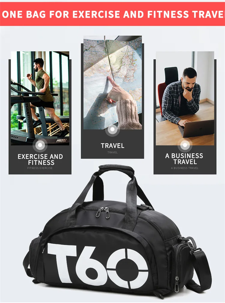 Weekender Overnight Travel Duffel - Waterproof Gym Bag