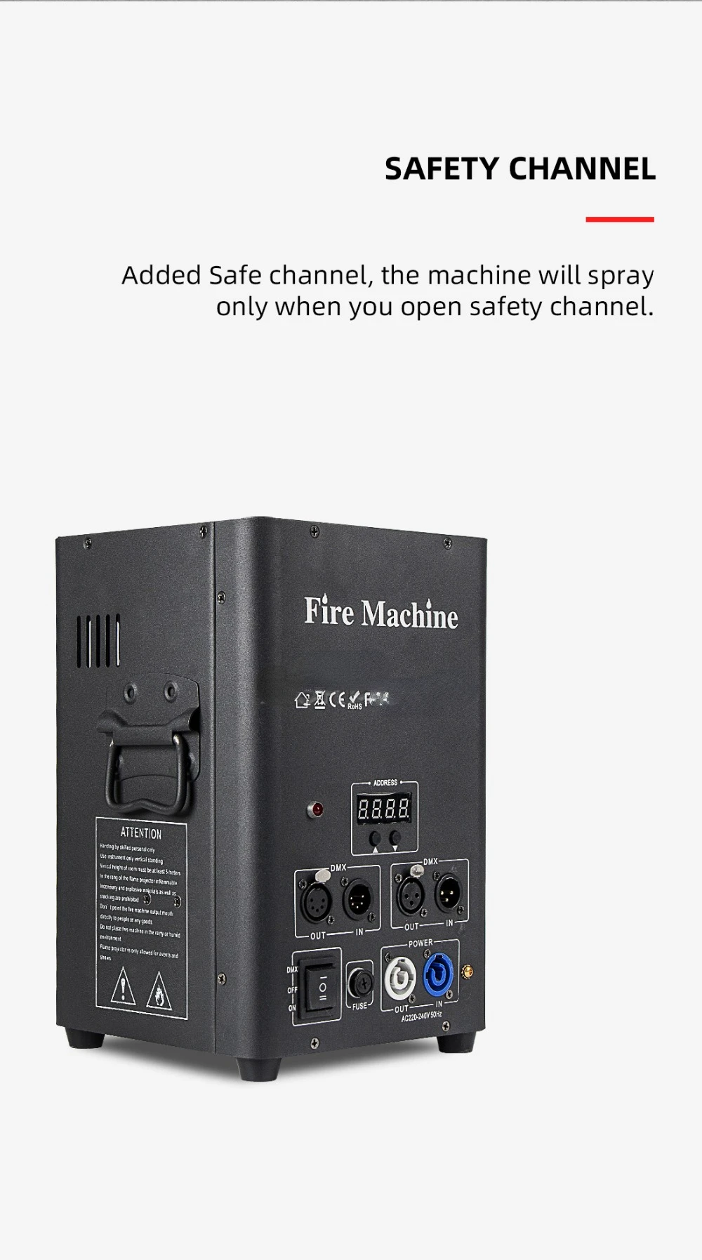 Dj Dmx Single Shot Flame Fire Stage Effects Machine - Buy Flame Machine ...