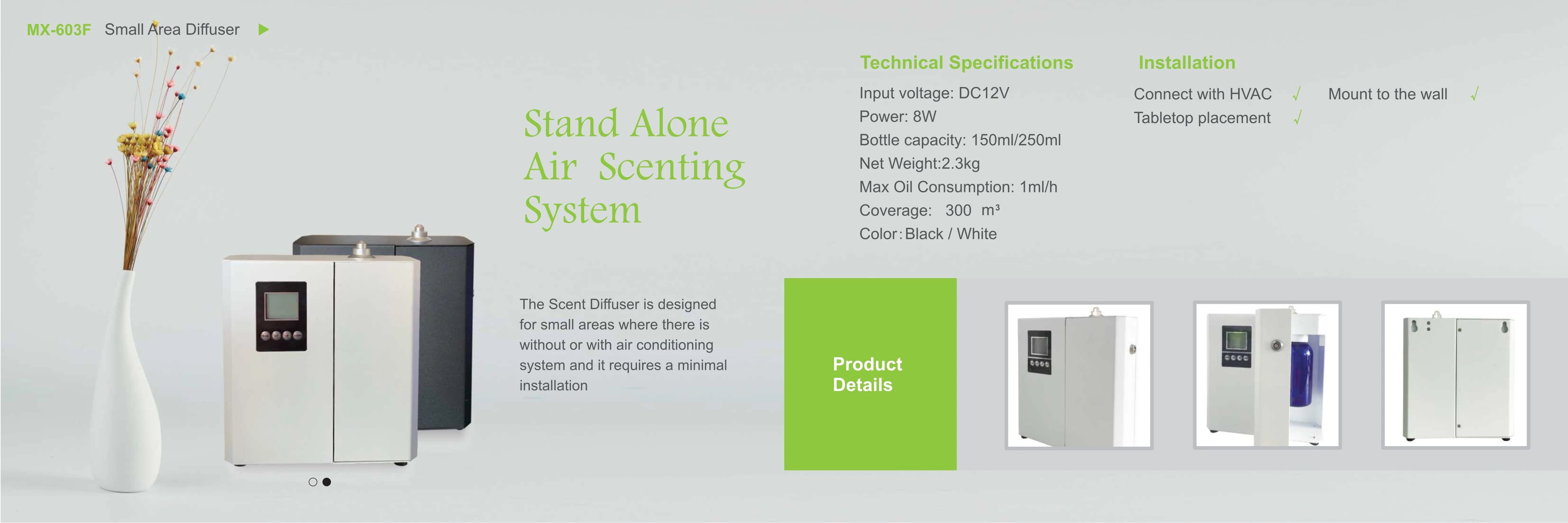 250ml Wireless Small Hvac Scent Aroma Fragrance Delivery System ...