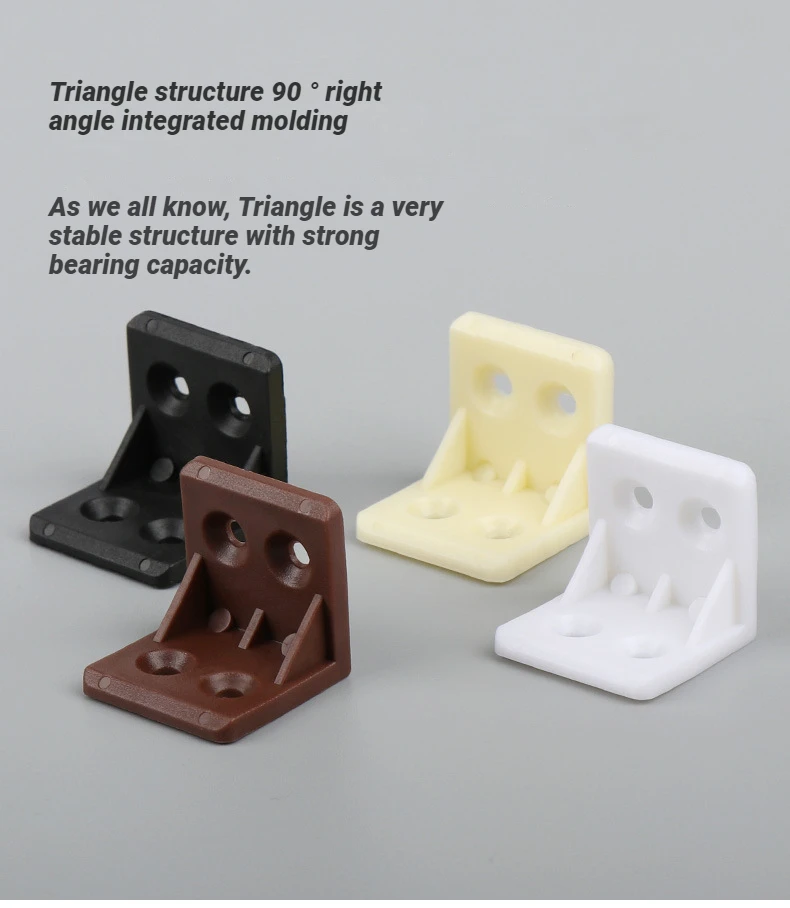 Hardware L Shape Shelf Folding Angle Bracket Adjustable Plastic Angle ...