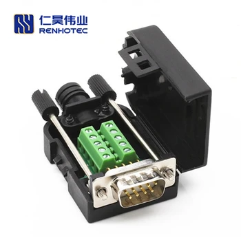 Db9 Rs232/485 D-sub Dsub D Sub Metal 9pin 9 Pin To Wiring Long Terminal ...