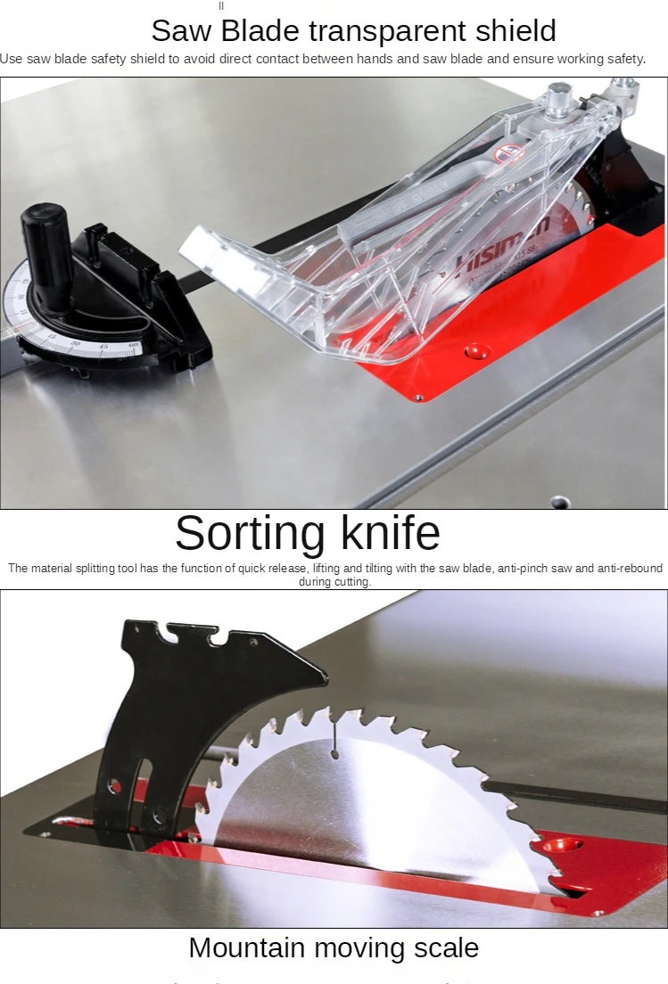 Livter Mdf Cutting Machine Single Phase Sliding Table Saw With Crosscut ...