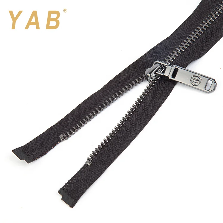 Factory Decorative Auto Lock 5# Jacket Aluminum Zip Zipper for Garment ...