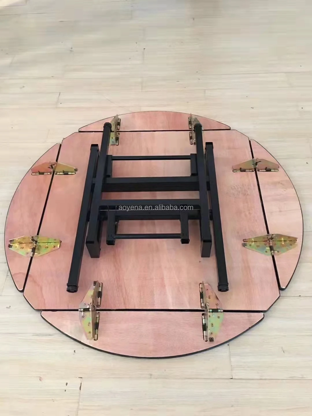 180cm Round Table Pvc Banquet Folding Table For Wedding Dining Hall ...