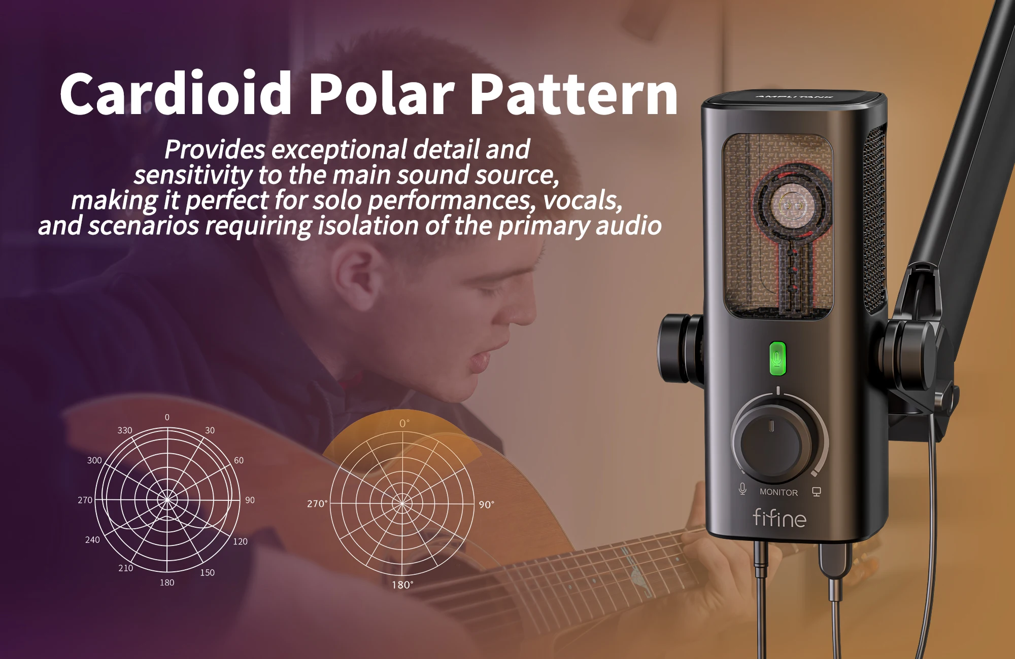 Fifine Profile3 - Professional Studio Microphone for Podcasting
