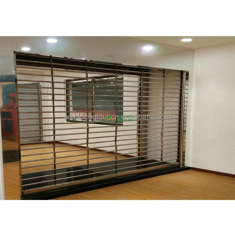 Advance Grill Gate Design Rolling Shutter Stainless Steel Safety Door ...