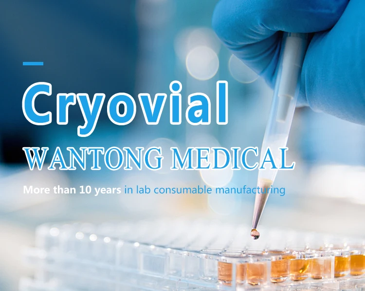 Laboratory Sterile Cryogenic Vials 2ml Cryovials For Liquid Nitrogen ...