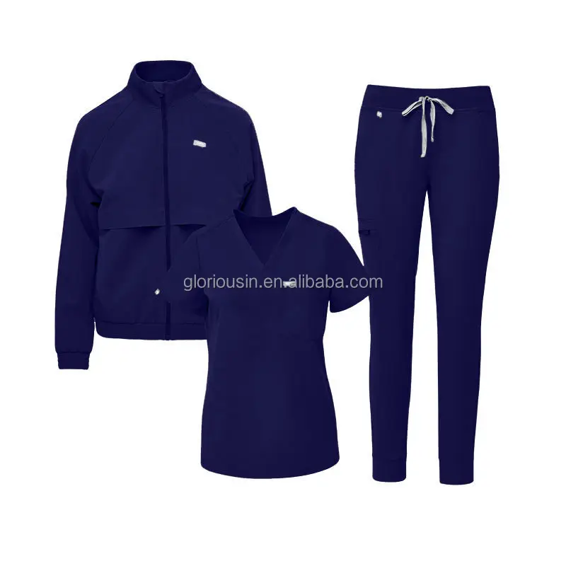 Gloriousln Jumper Scrub Uniforms Sets for Women - Fashionable & Functional