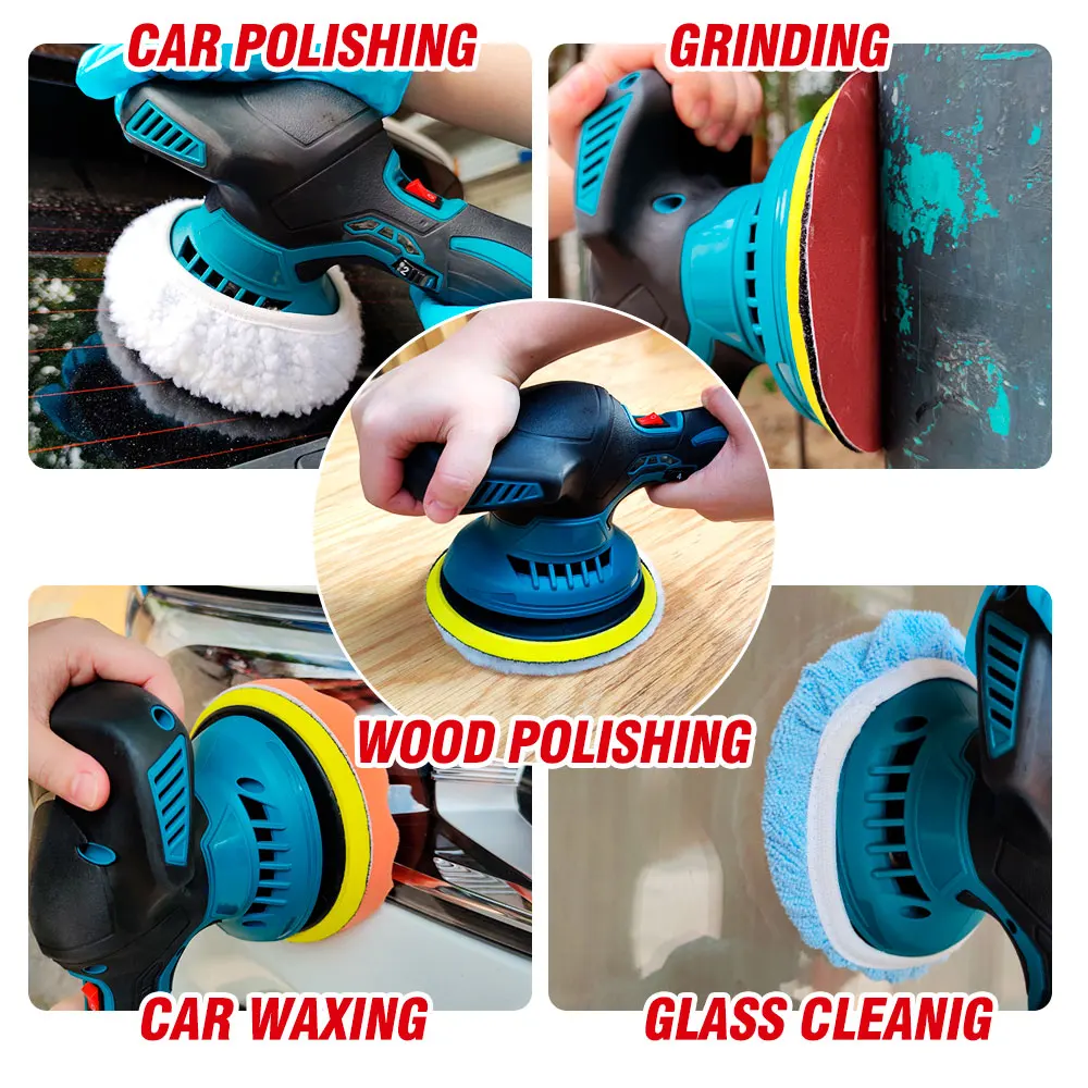 6000RPM Cordless Mini Polisher - Perfect for Car Detailing