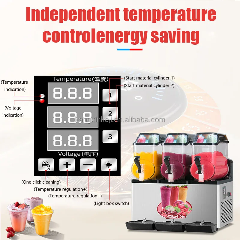 Automatique Machina-maschine Cocktail-machine Fruit Frozen Slush ...