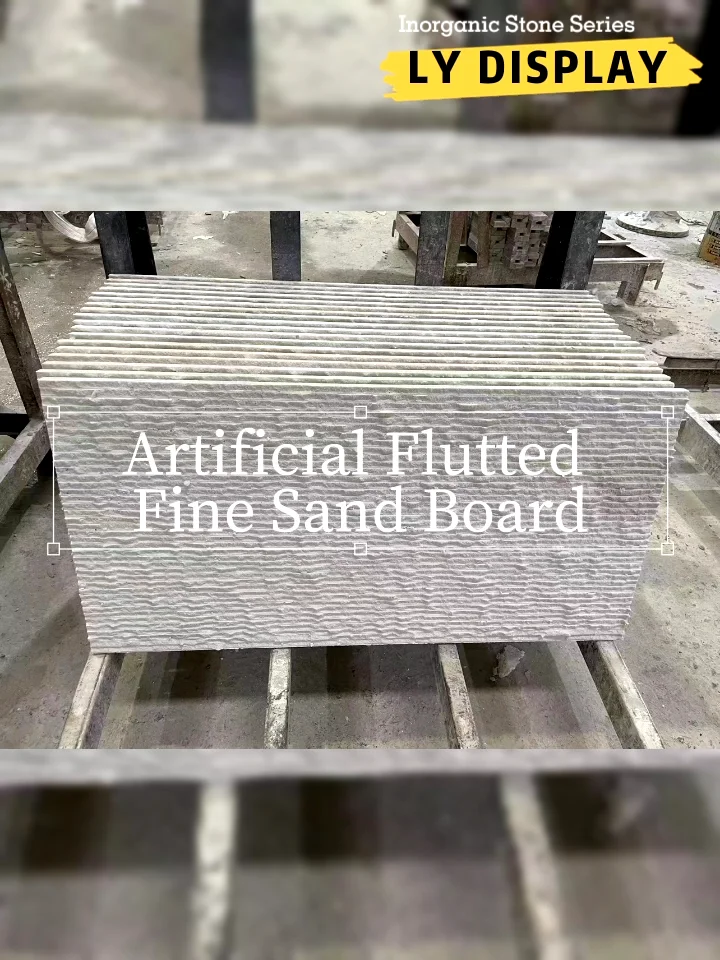 Fluted Travertine Tile Wall Panel Chinese White Tile Custom Precast ...