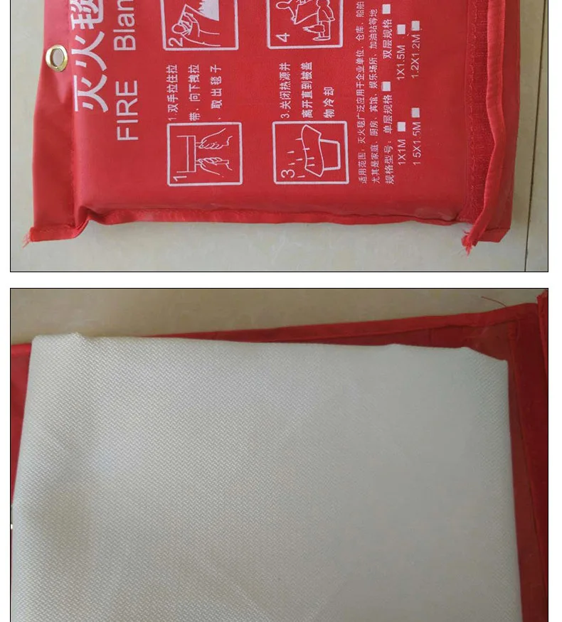 Custom Multiple Sizes Reusable Fire Fighting Equipment Fiberglass Cloth ...