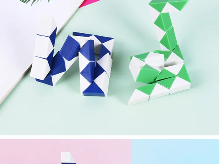 Kids Adults Mini Twist Puzzle Toys 24 Sections Magic Cube Develop ...