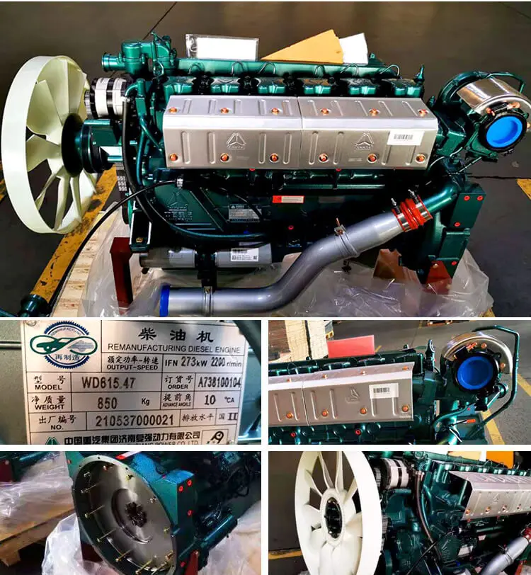 Brand New HOWO SHACMAN Diesel Truck Engines - Euro2, Euro3