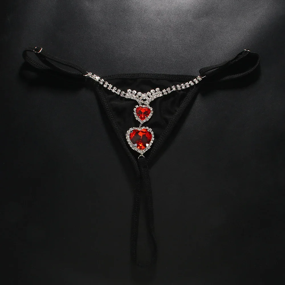 Sexy Thong Jewelry - Luxury Diamond Thong with Heart Rhinestone
