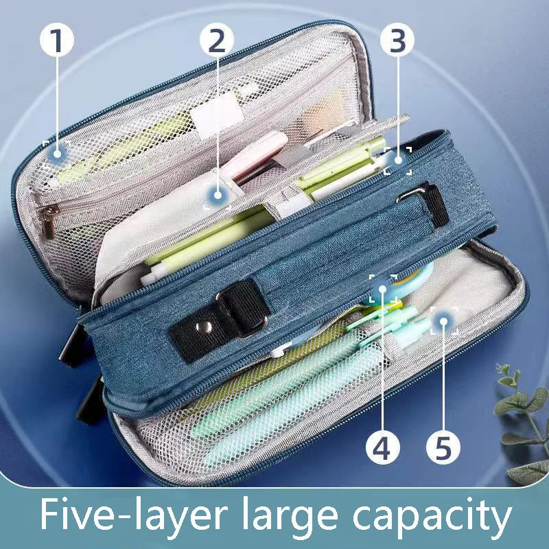 Large Capacity Pencil Bags - Multi-Layer Storage Solutions