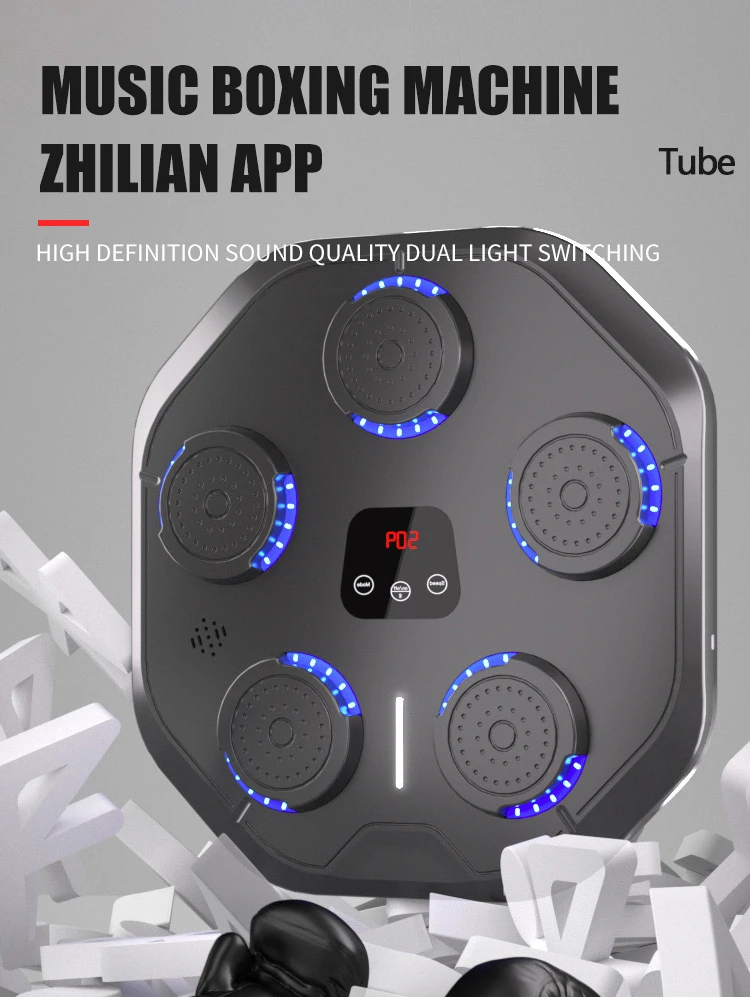 Music Boxing Machine Electronic Boxing Reaction Target Rhythm Wall ...