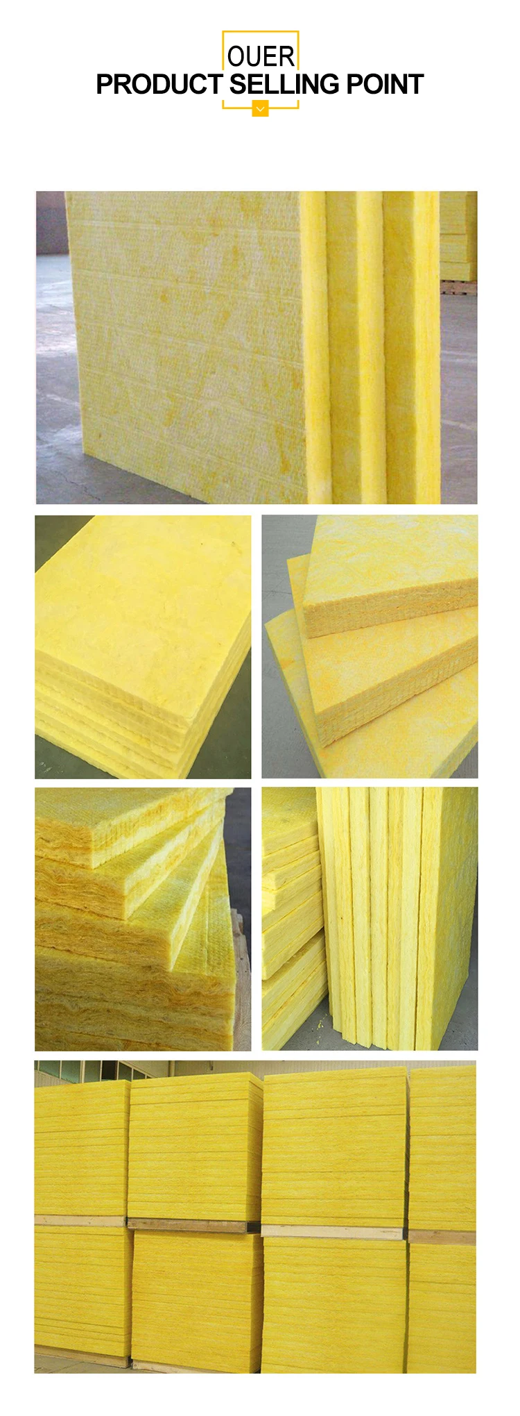 48kg Density Thermal Insulation Glass Wool Fiber Factory Production ...
