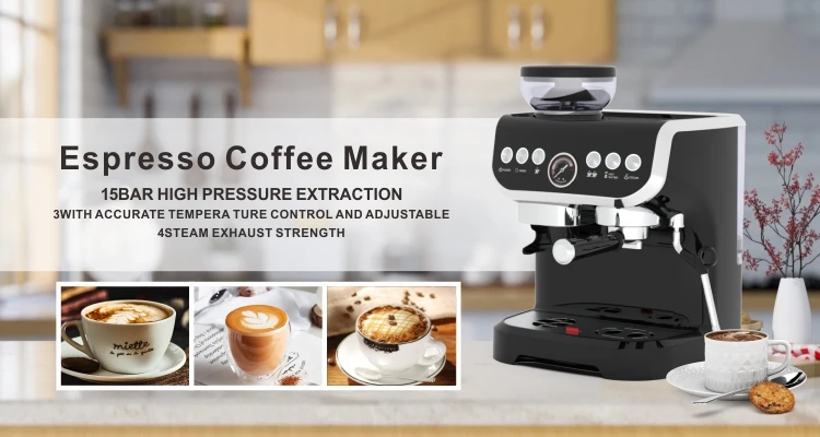 Professional Cafetera Expresso Ground Bean to Cup Maker