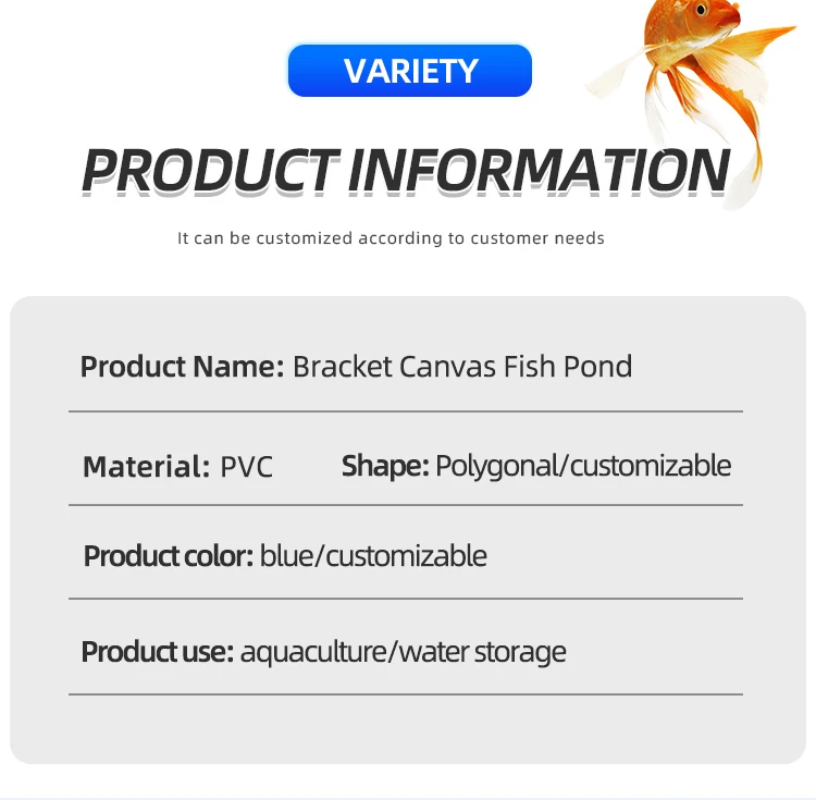 Aquaculture System - Foldable PVC Fish Pond for Shrimp Fish Raising