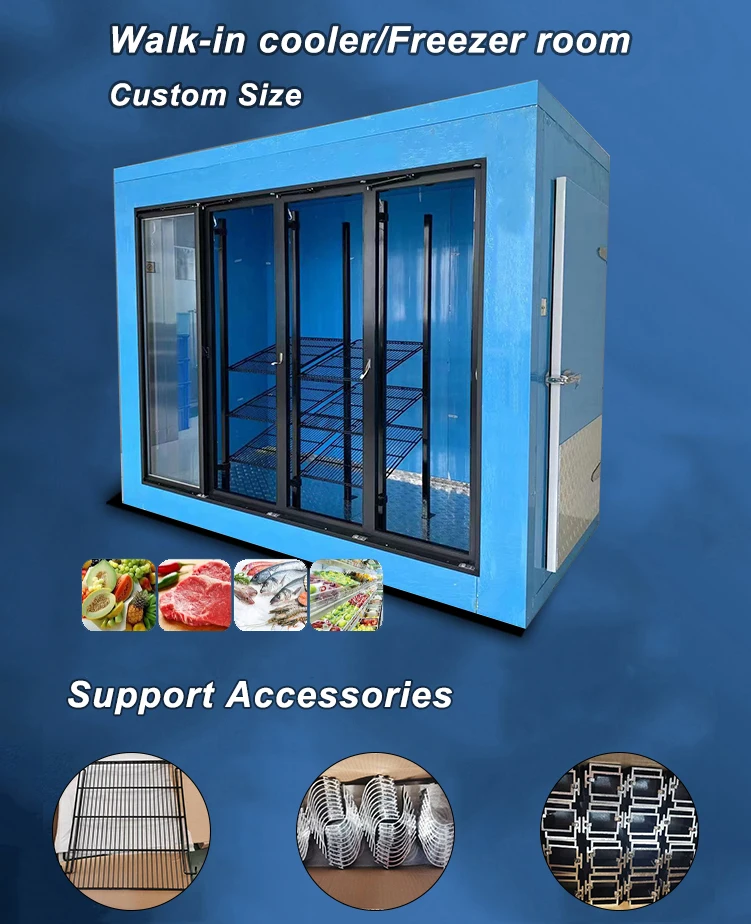 Industrial Walk in Freezer Vegetable Chiller Cooler Modular Cold Room ...