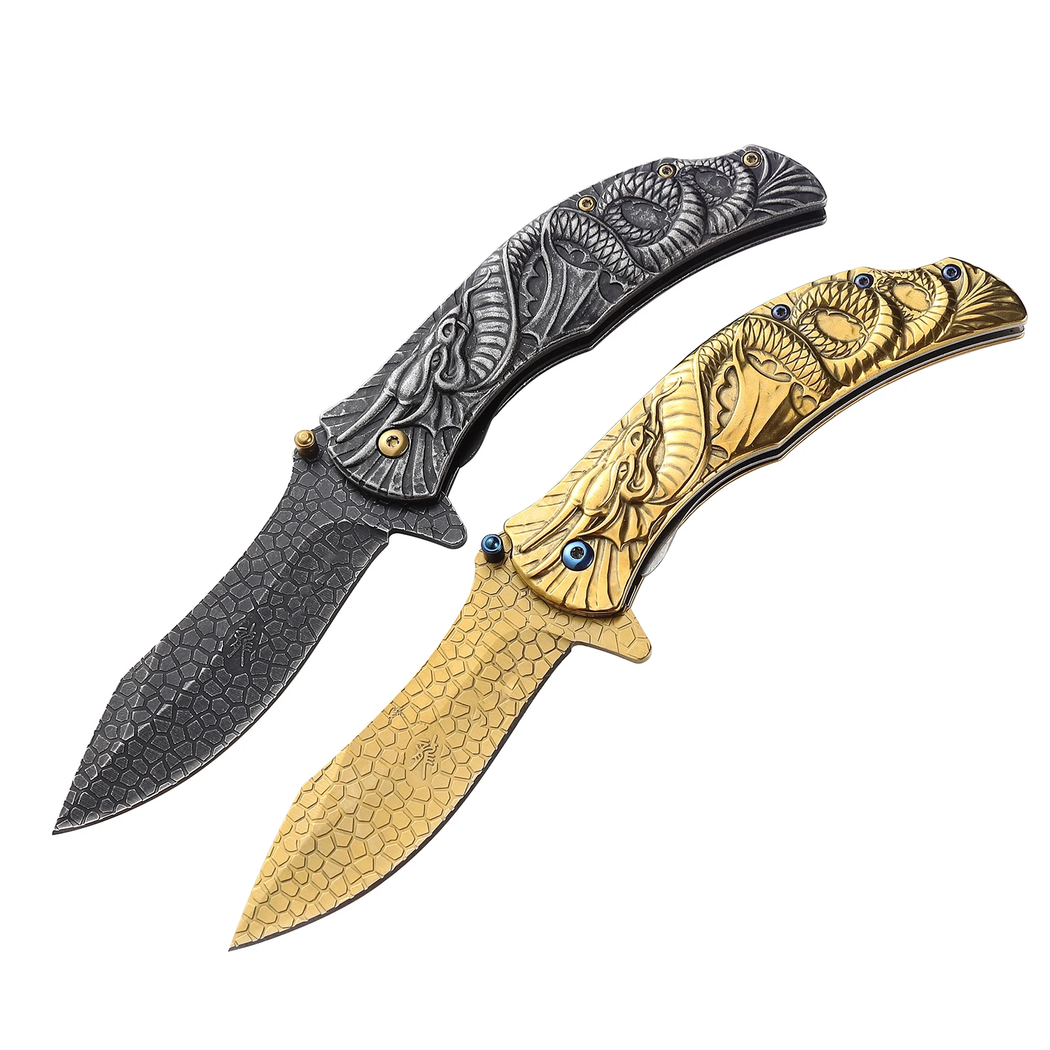 Wholesale Dragon Snake Folding Knife - Portable Self Defense