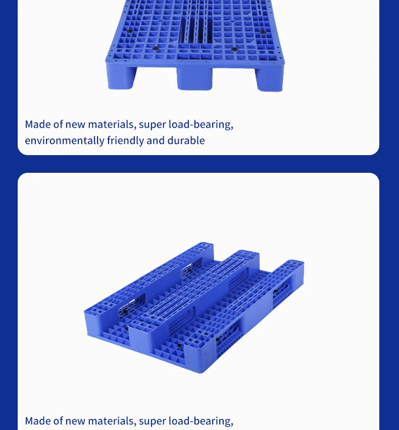 Euro Plastic Pallet Hdpe Single Faced Heavy Duty 4-way Entry For ...