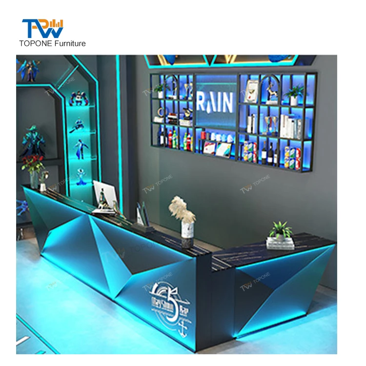Customized Commercial Led bar Counter Manufacture Wine bar Counter ...