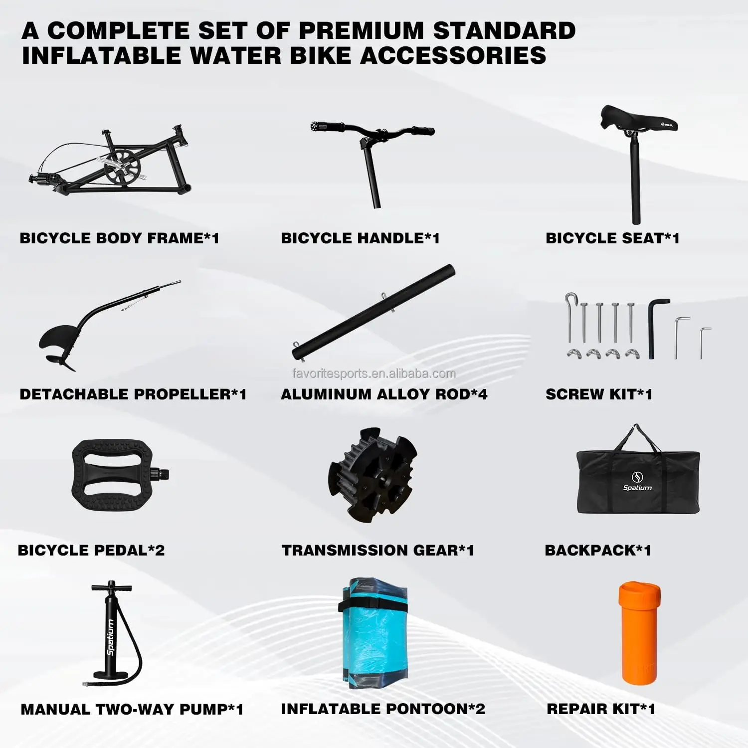 2024 New Arrival Double Inflatable Tandem Bicycle Floating Water Bike ...