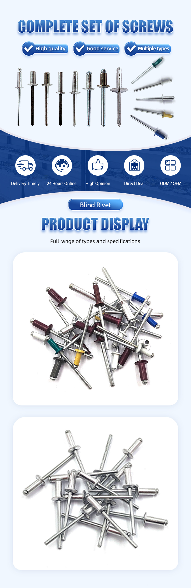 Large Factory Mass Promotion High Quality Blind Rivet - Buy Blind Rivet ...