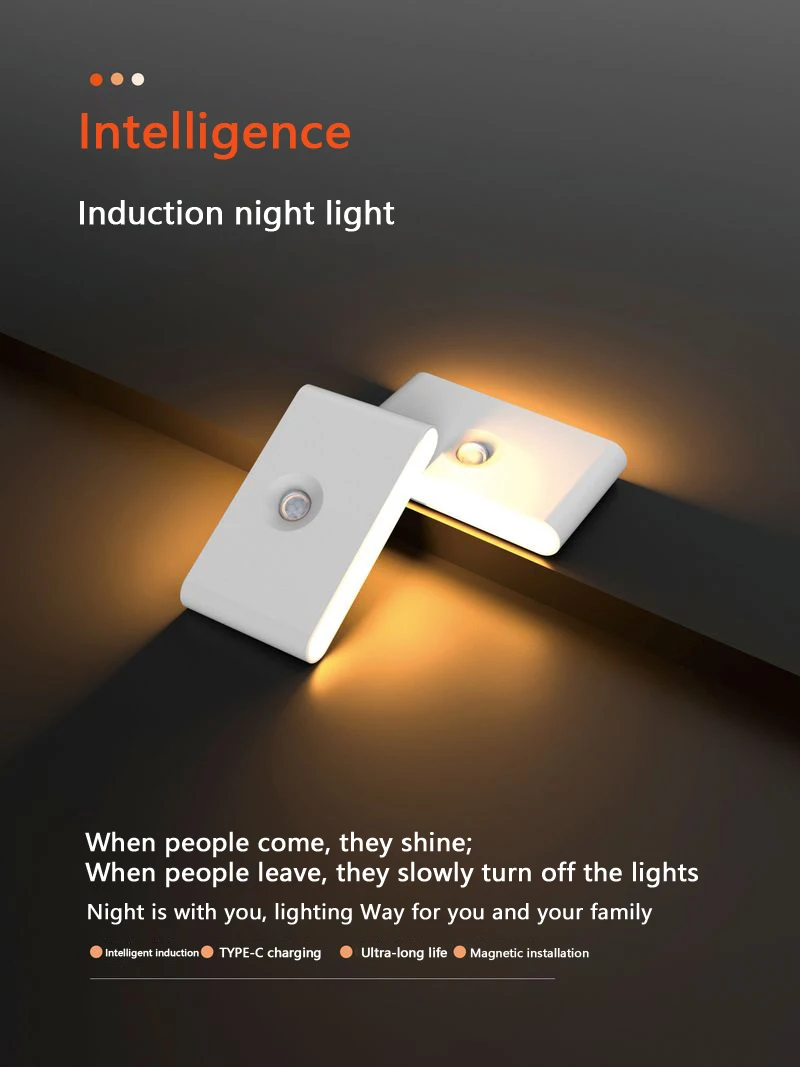 Moons Been Bedroom Decor Night Lights Motion Sensor Night Lamp Children ...