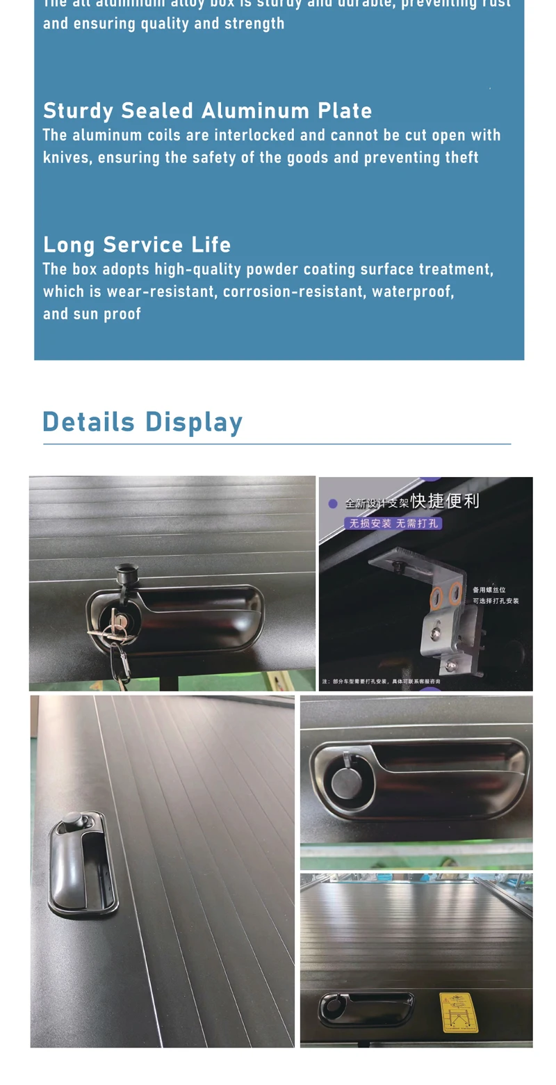 Pickup Truck Bed Roller Shutter Lid Tonneau Cover For Ford F150 F-150 ...