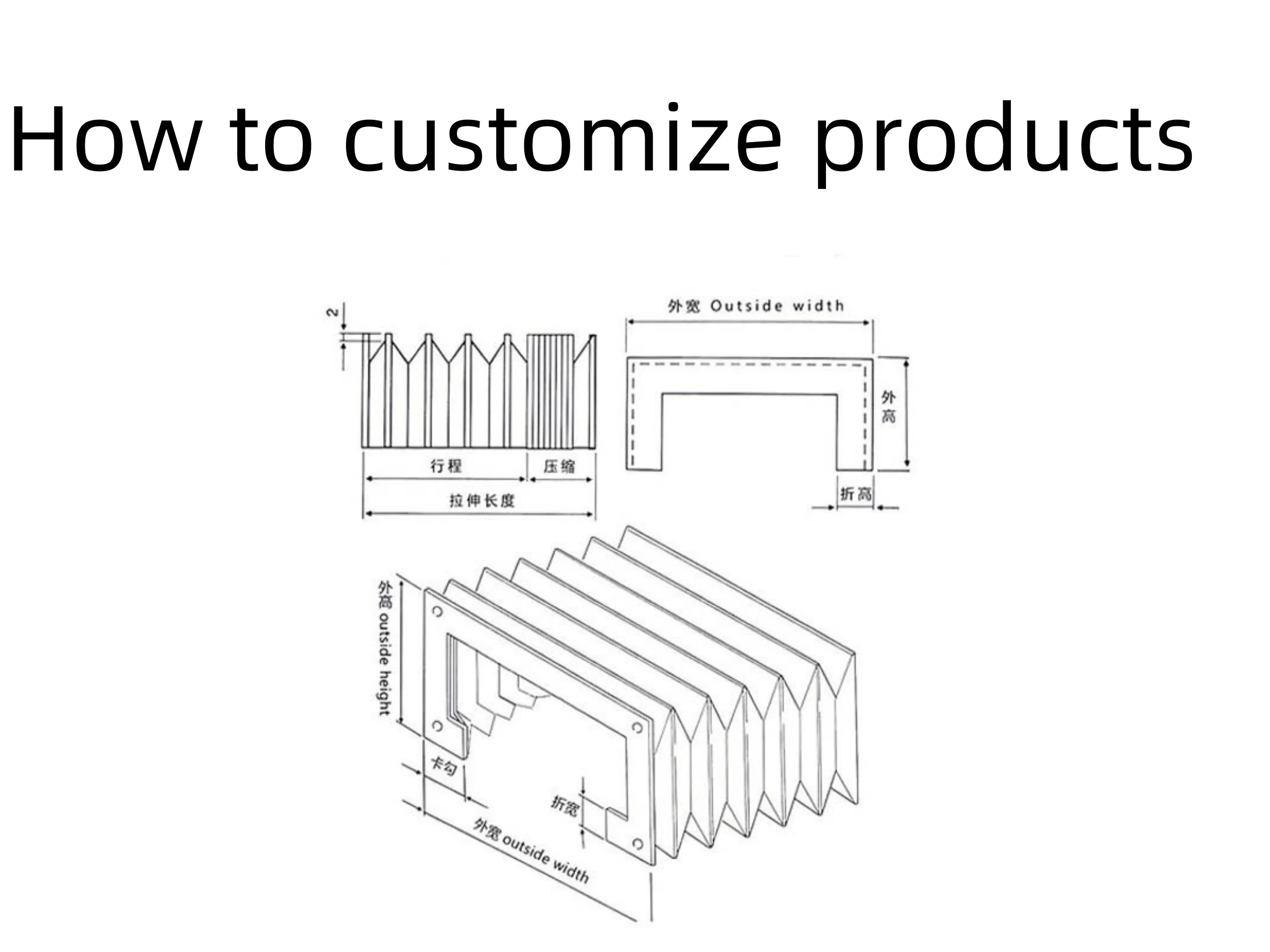 Cnc Machine Way Bellows Pvc Cloth Bellow Covers Cnc Retractable Bellows ...
