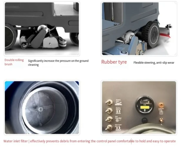 Washing,Scrubbing,And Suction Three In One Commercial Mop Machine ...