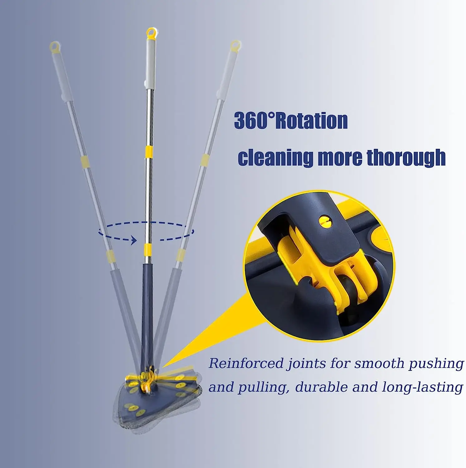 Mop-triangle Mop With Long Handle Long Window Squeegee Mop - Buy ...