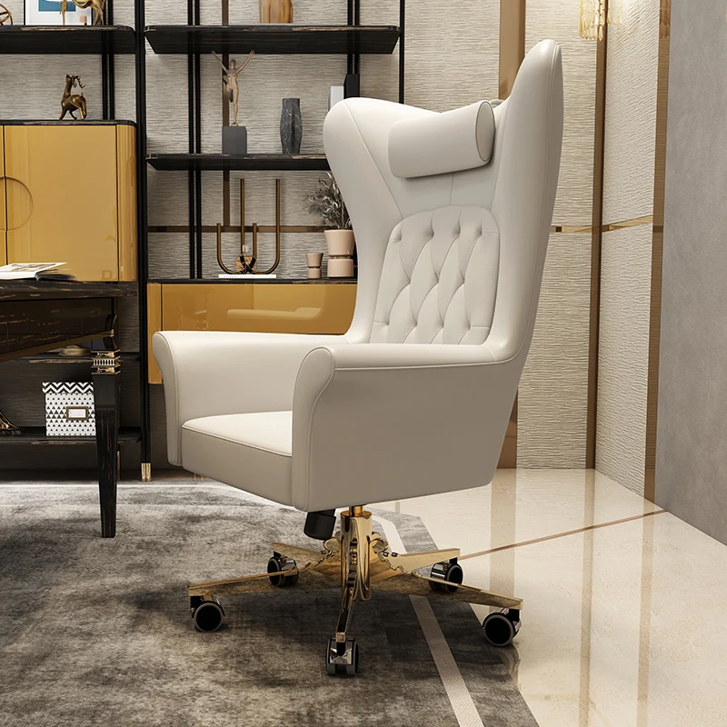 Yenstone Luxury Genuine Leather Swivel Designer Seat Prismatic Pattern ...