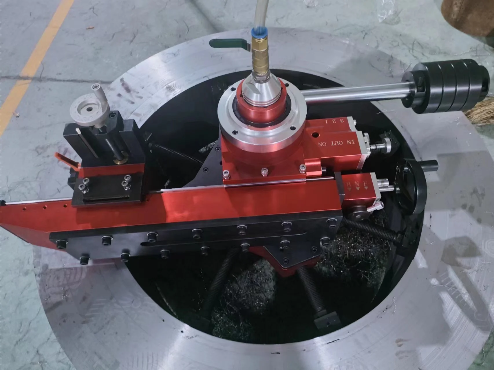 FLP-1000 Id Mounted Flange Facing Machine Portable Electric or Pneumatic Drive Flange Facer 6 ...