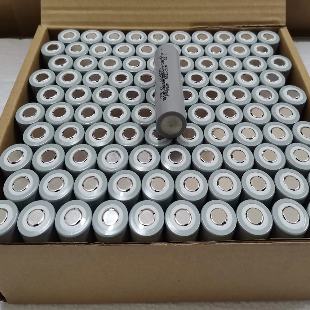 High Capacity Ncr21700 3.6v 4800mah 5000mah Lithium Ion Rechargeable ...