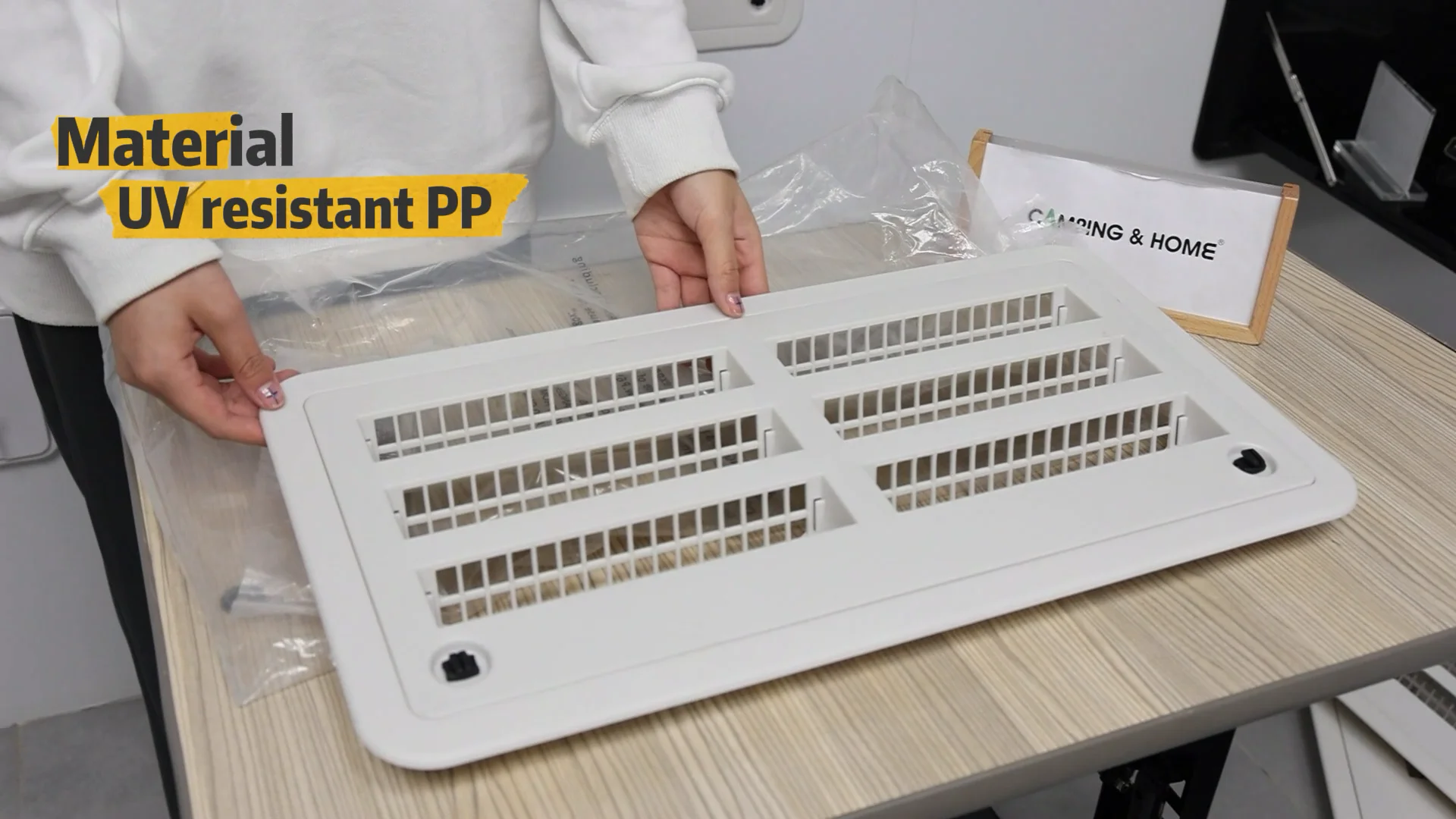 Rv Appliances Service Vent Refrigerator Side Wall Vent White Camper ...