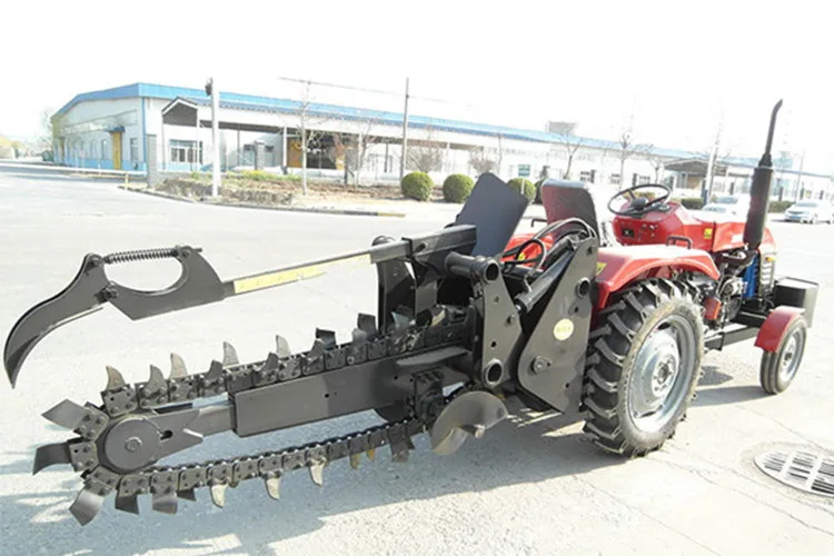 Tractor Mounted Mini Farm Chain Trencher - High Productivity