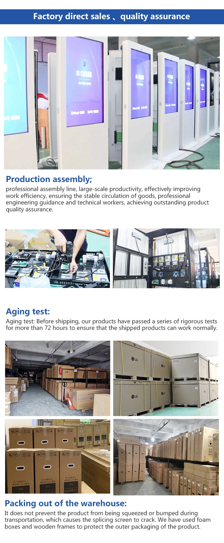 Interactive Lcd Touch Screen 65-70" Weatherproof Tv Enclosure Outdoor ...