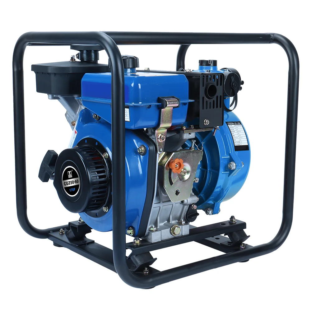 Dinking 2" Diesel Pump Clean Water Small Portable 2 Inch 231cc Diesel ...