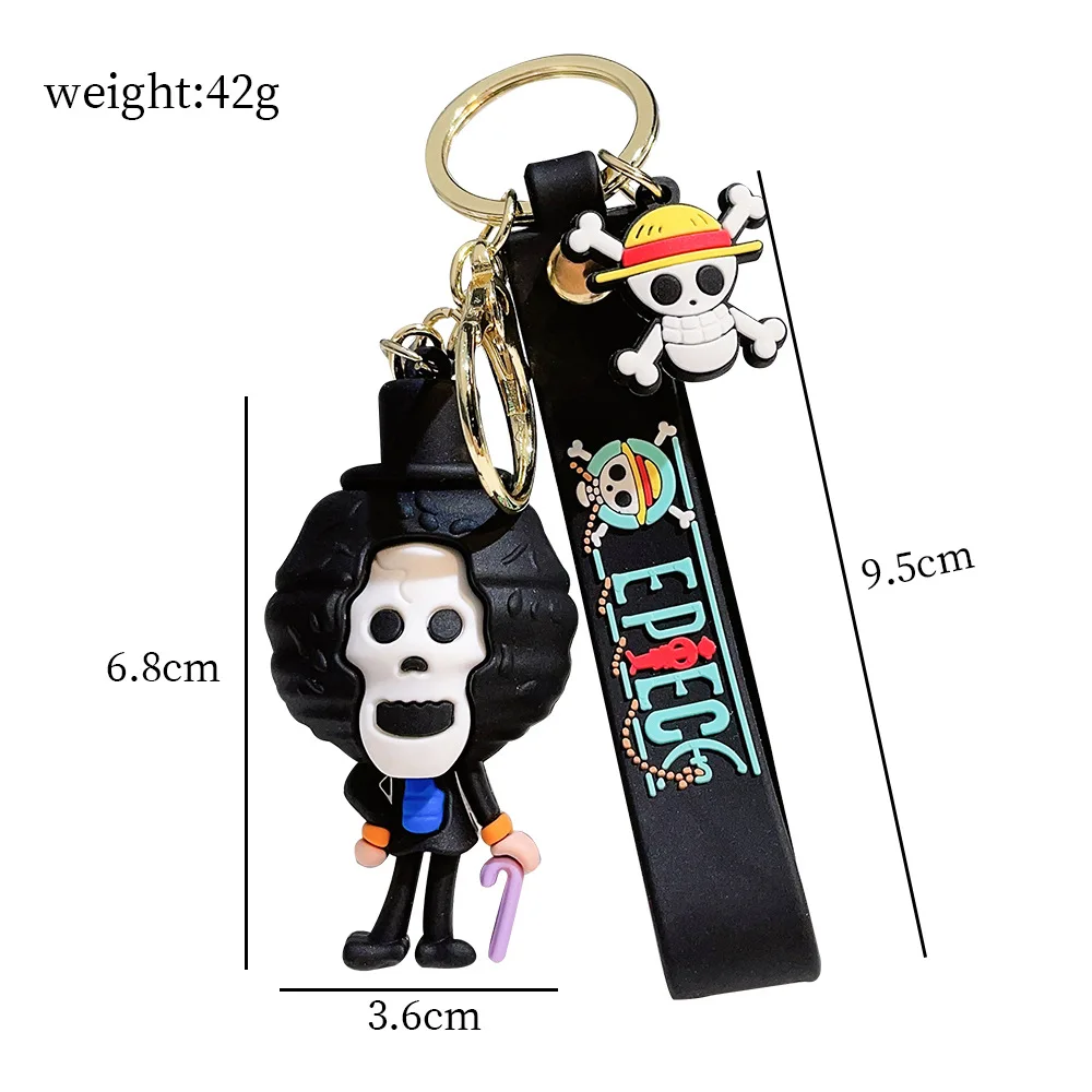 Xux Fashion One Piece Luffy Pendant Keychain Creative Animation 3d Car ...