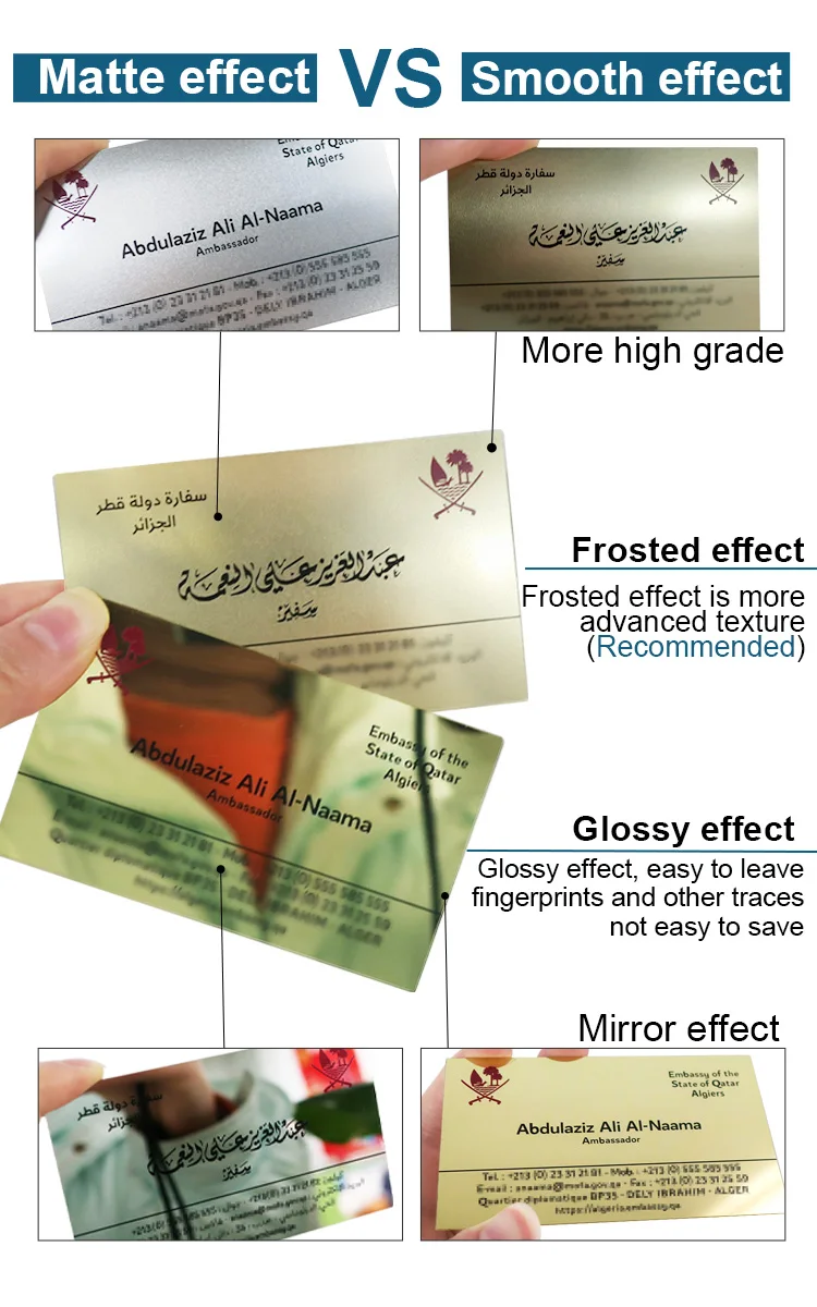 Custom logo Sublimation Metal Business Cards Blank for Laser Engraving ...