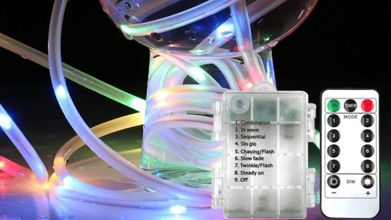 100 Led 10m Christmas Tube Light Outdoor Waterproof Remote Control Battery Operated Fairy Copper ...