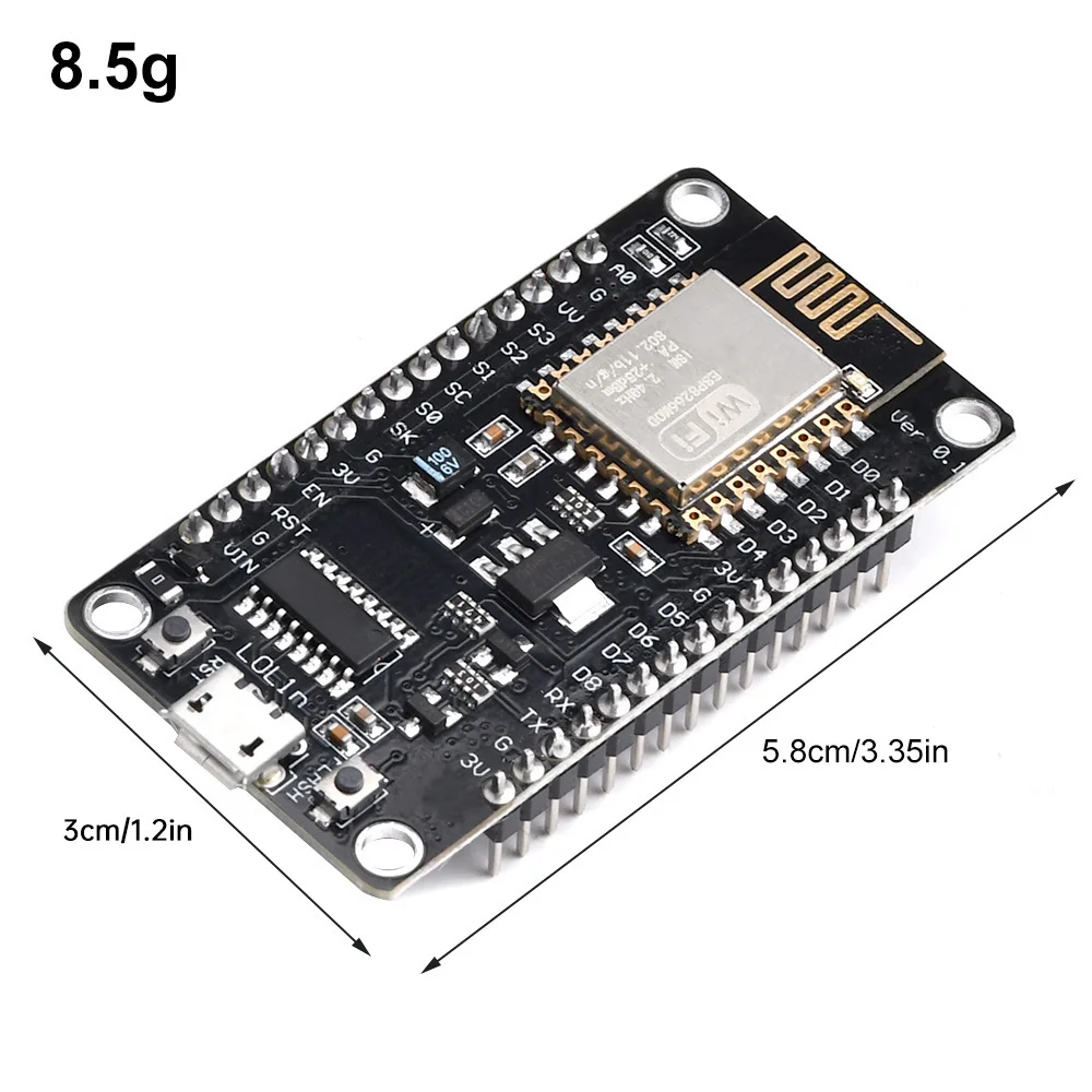 ESP8266 NodeMCU CP2102 ESP-12E WiFi Module Internet of Things Development Board Compatible with ...