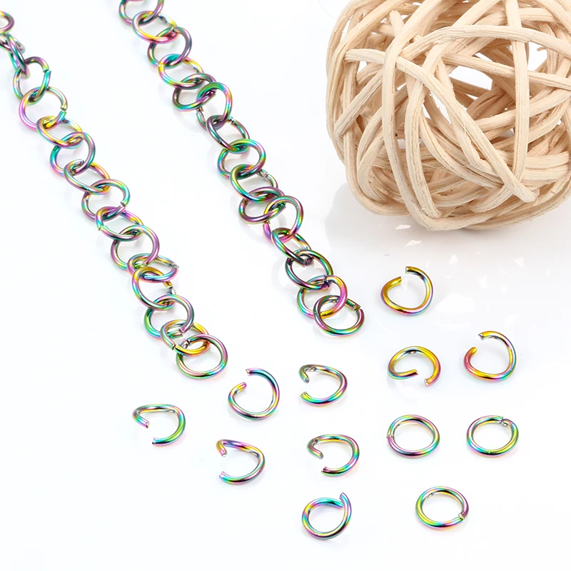 Diy Jewelry Metal Open Jump Rings Split Rings Stainless Steel