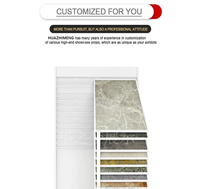 Inclined Marble Display Rack Porcelain Panel Stand Ceramic Tile Rack ...